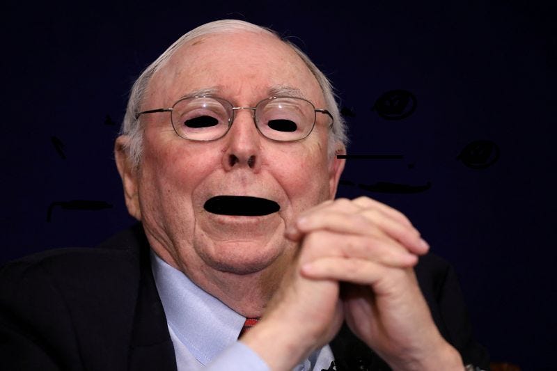 rip charlie munger. he sucked - by justin kloczko - debaser