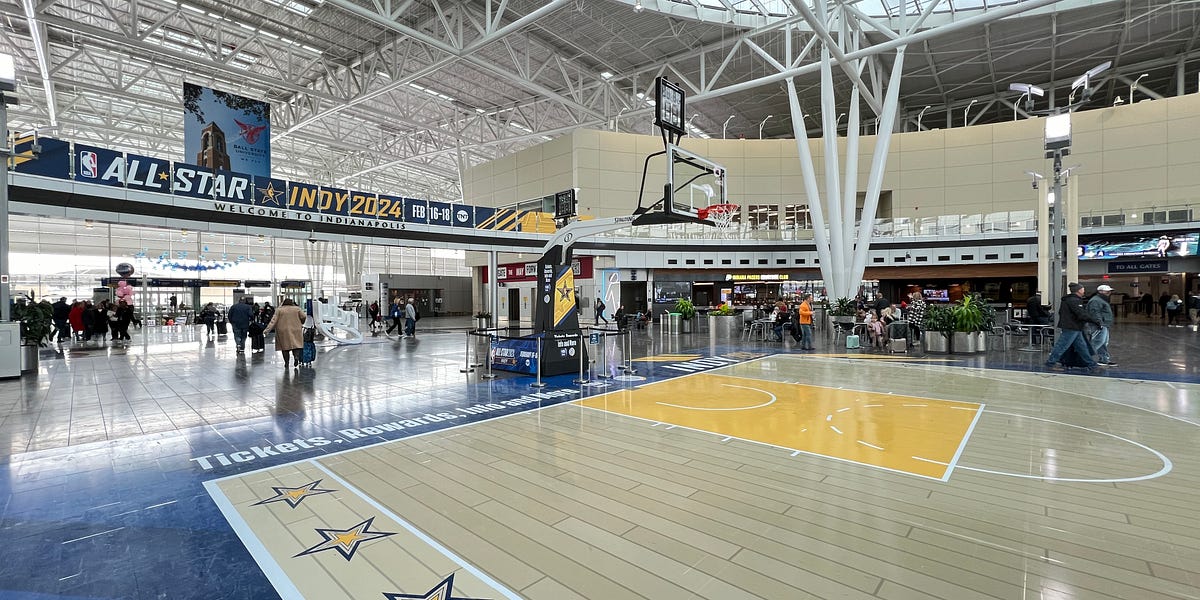 The full story behind the replica basketball court at the Indianapolis ...