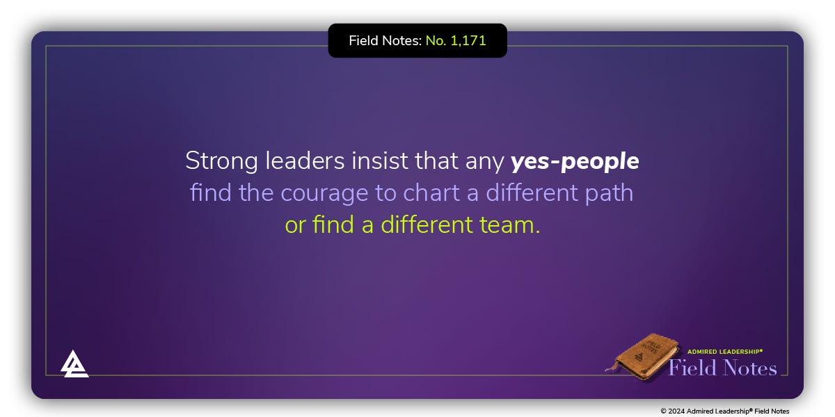 The Danger of ‘Yes’ People