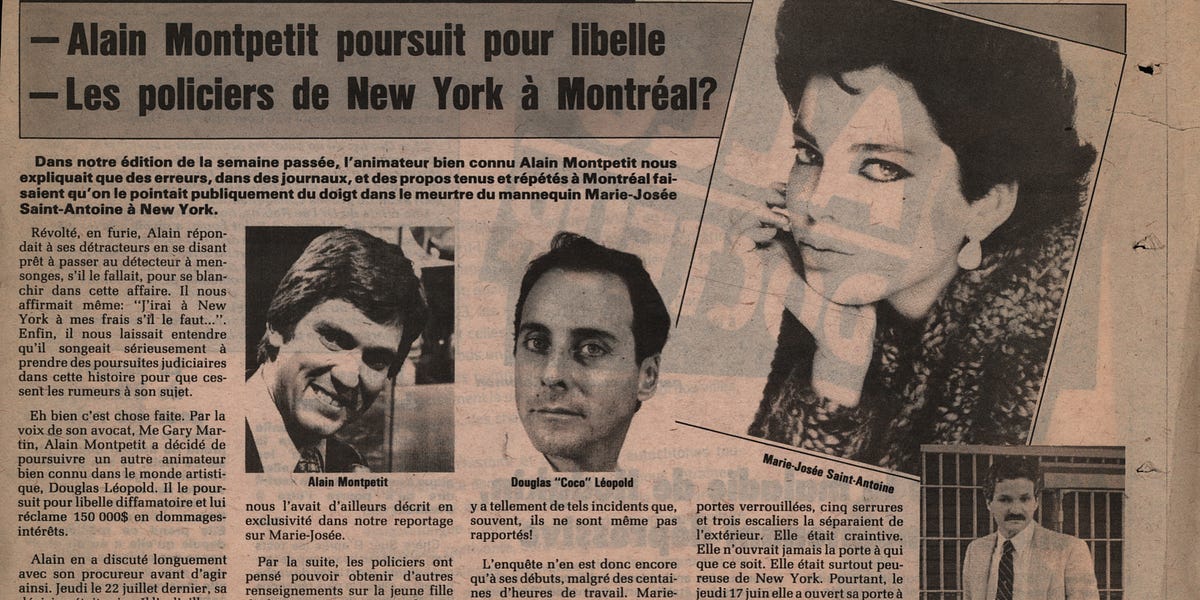 Le meurtre de Marie-Josée Saint-Antoine | Allô Police | Août 1982