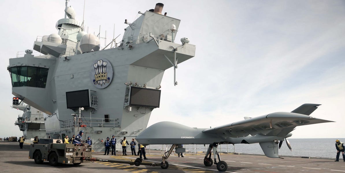 British test "Reaper Junior" off of their new carrier