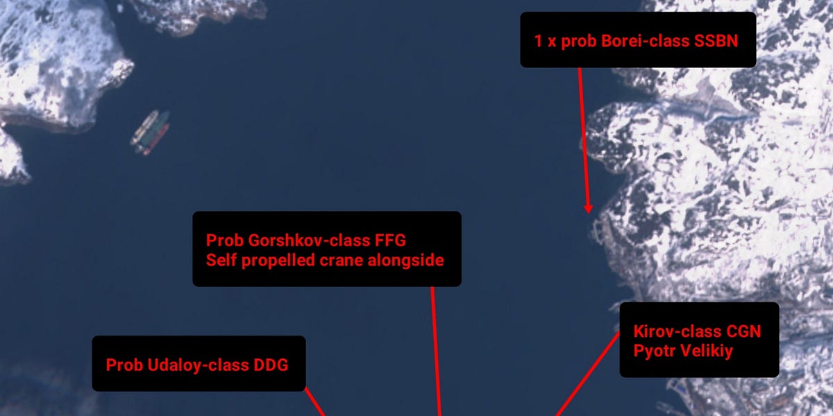 April 27th - Sentinel imagery of Northern Fleet Bases