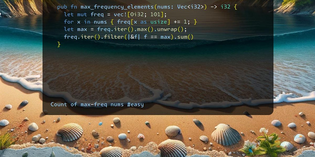 08032024 3005 Count Elements With Maximum Frequency 7449