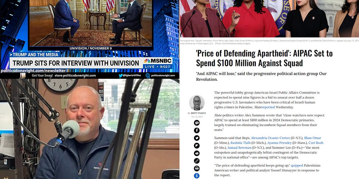 Univision fills centrist vacuum. Neil Aquino on Houston's election. SAD ...