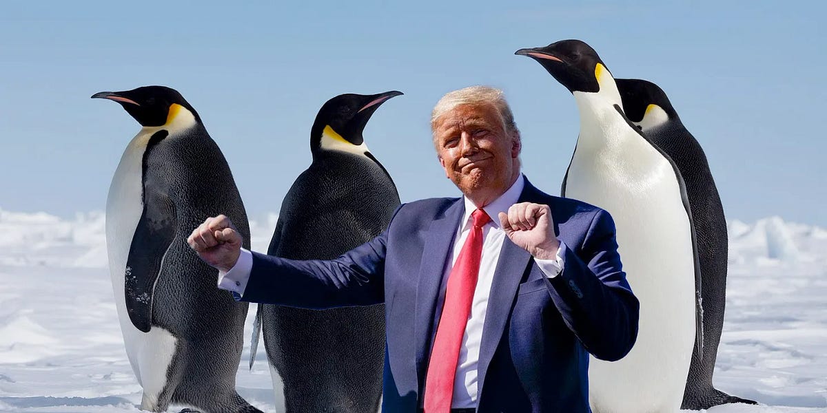 penguins can’t wait to make 200 trade deals with President Stumblefuck