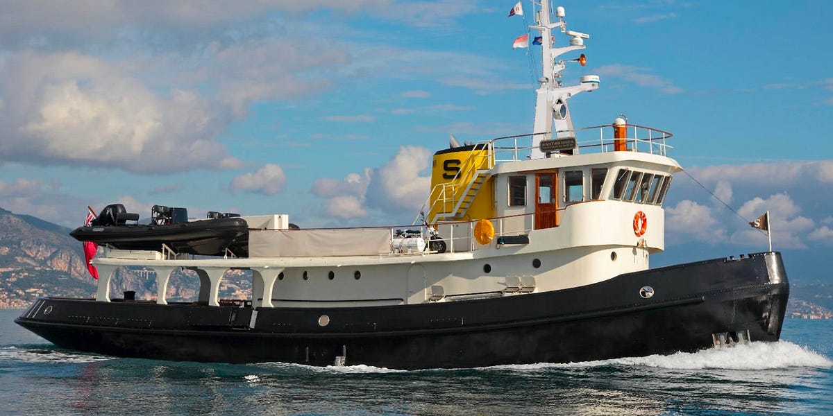 SANTANDREA: A Tugboat Turned Luxurious Explorer Yacht