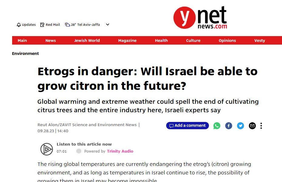 Saturday October 7 2023 2023: Ynet News come out with another nonsense ...