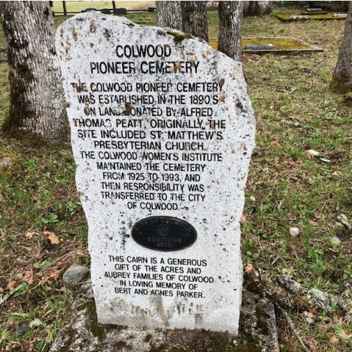 Graves and Hidden Memories: The Colwood Pioneer Cemetery