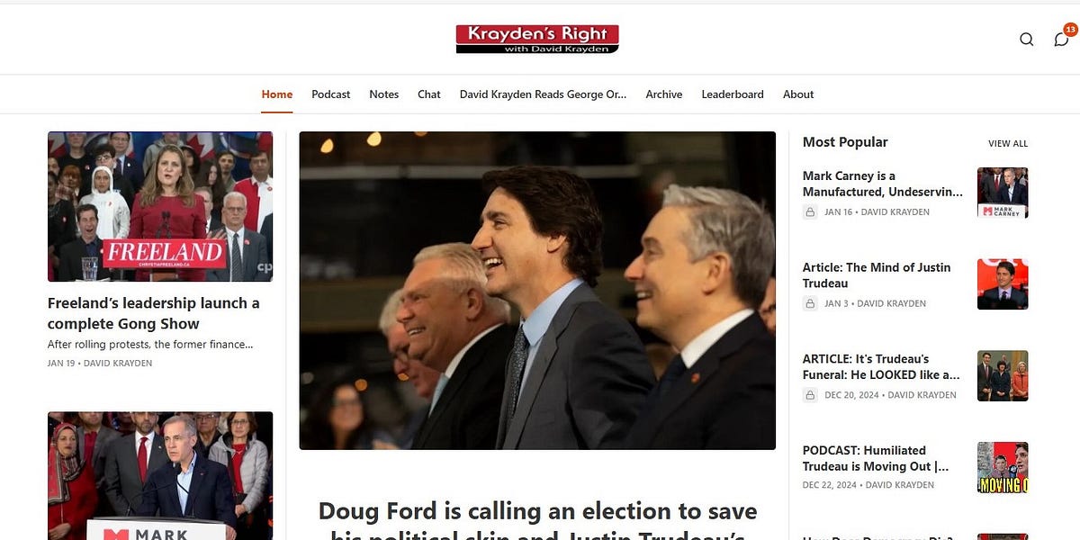 NEWSLETTER: Krayden's Right News This Week