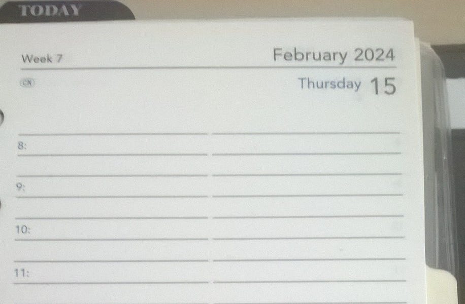 The most expensive personal organiser diary insert....or is it?