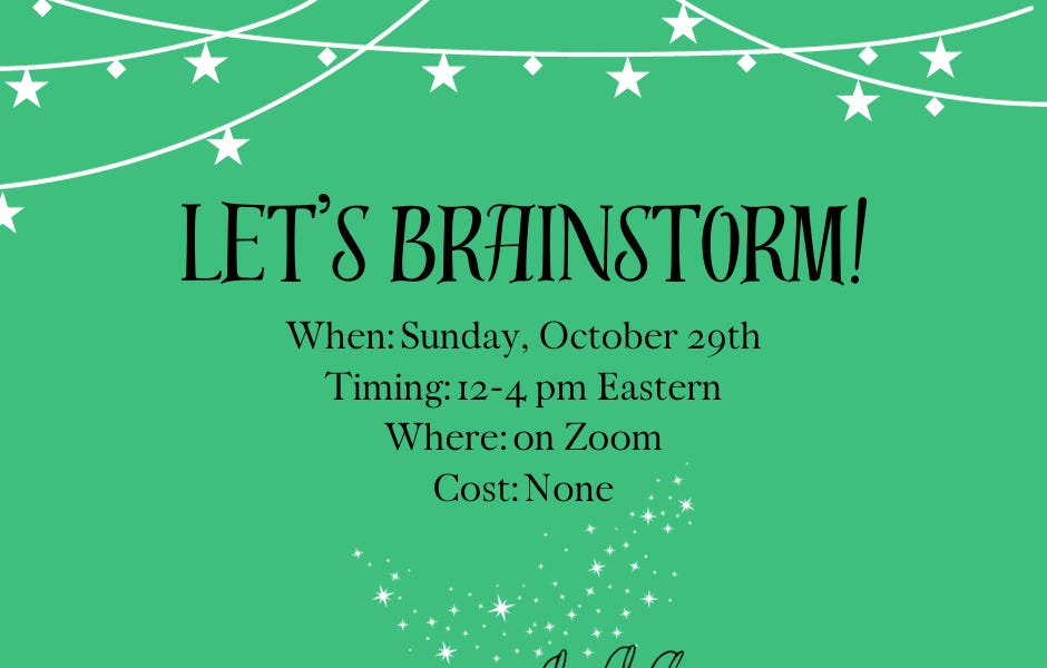 Let's Brainstorm - by Jo Anna Dane - { }