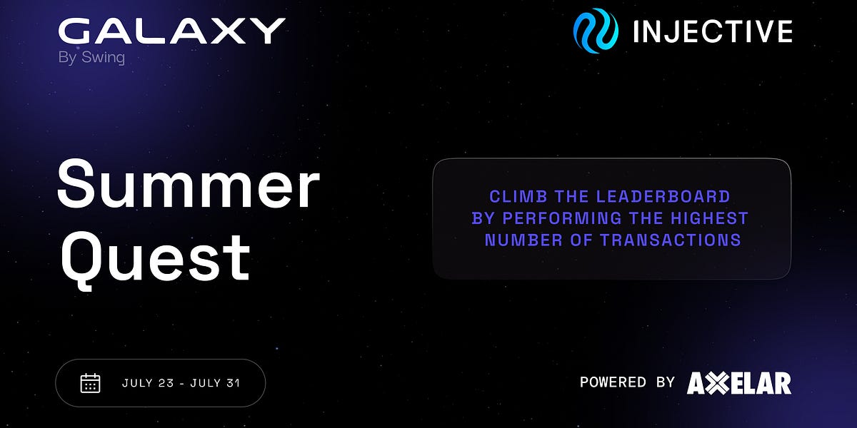 Join the Galaxy Exchange x Injective Campaign: Bridge to Injective and ...