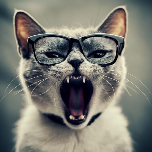 bad cattitude turns 4 - by el gato malo - bad cattitude