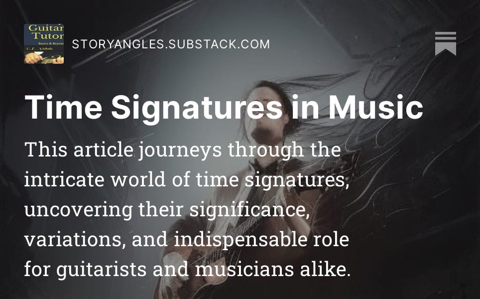 Time Signatures in Music - by C. L. Nichols