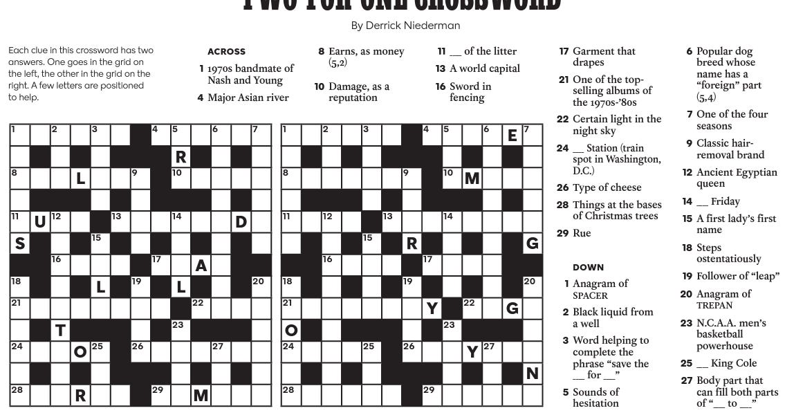 Two-Way Crosswords - T Campbell's Grid