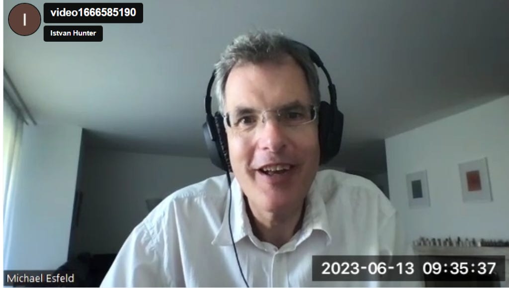 Interview mit Professor Michael Esfeld - by Istvan Hunter