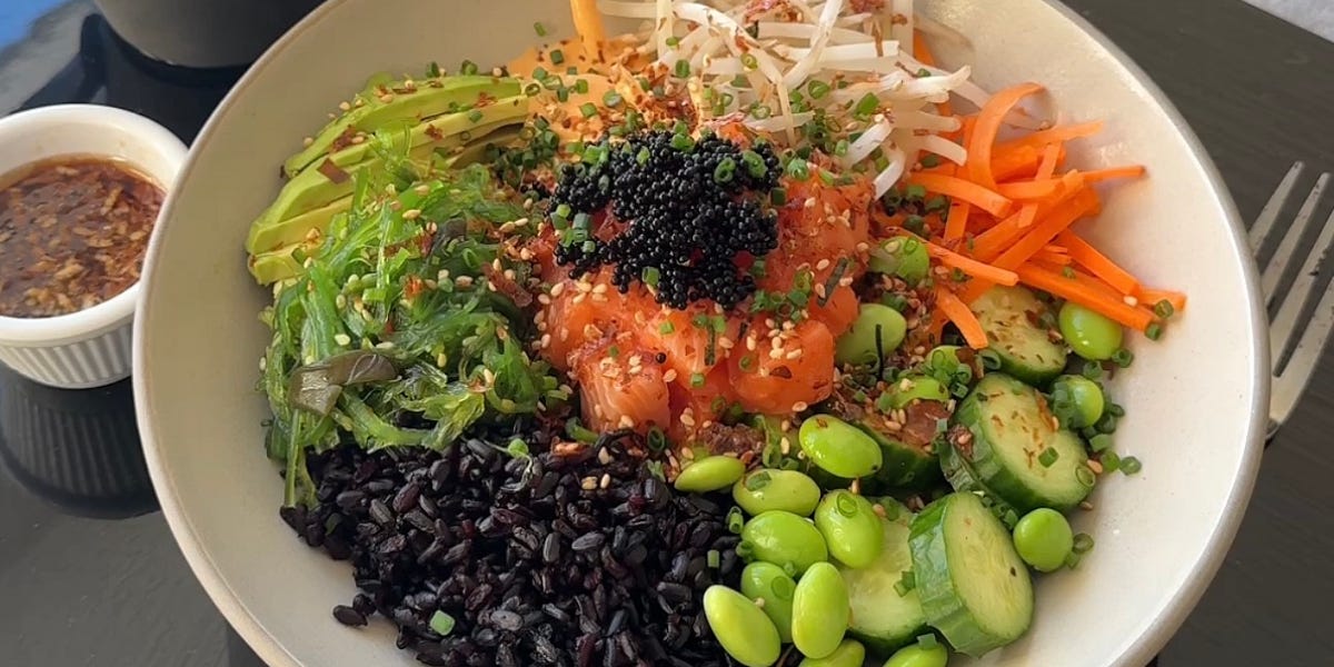 salmon poke bowl - by Rob Li - Rob’s Substack