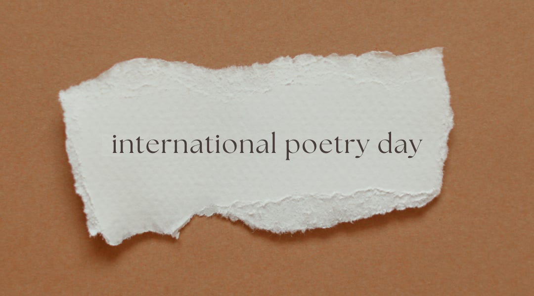 International Poetry Day 2024 - Nicky’s Substack