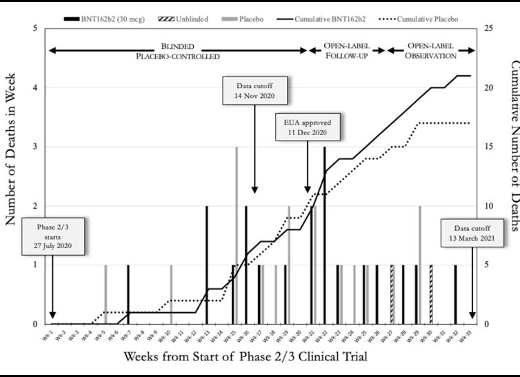 Study of Pfizer Phase 2/3 Clinical Trial of mRNA injections by Daily ...