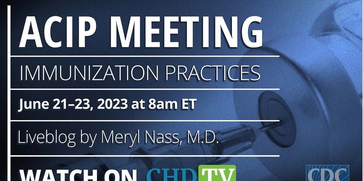 Thursday's live blog of the ACIP meeting - by Meryl Nass