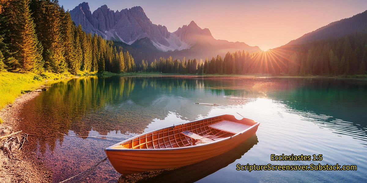 The Laws Of Nature... - Scripture Screensaver