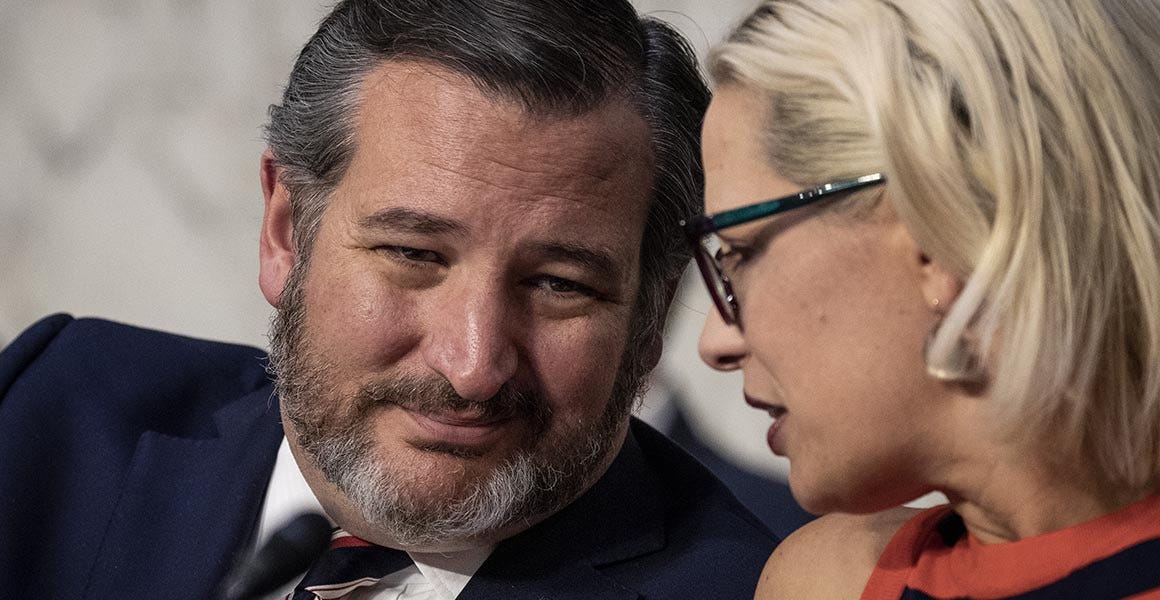 Sinema gives Biden the middle finger, praising GOP and bashing Dems