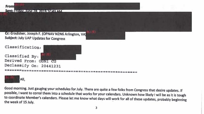 Timeline of U.S. Congressional Action on UFOs (2007 to Present)