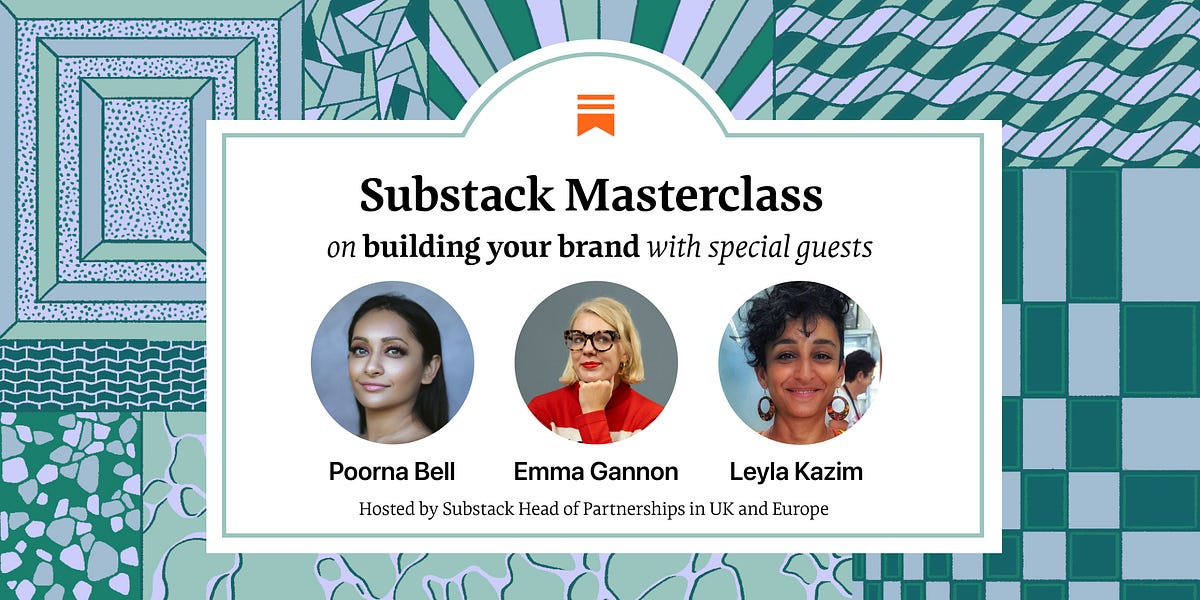 Come to tonight's masterclass! - by Farrah @Substack