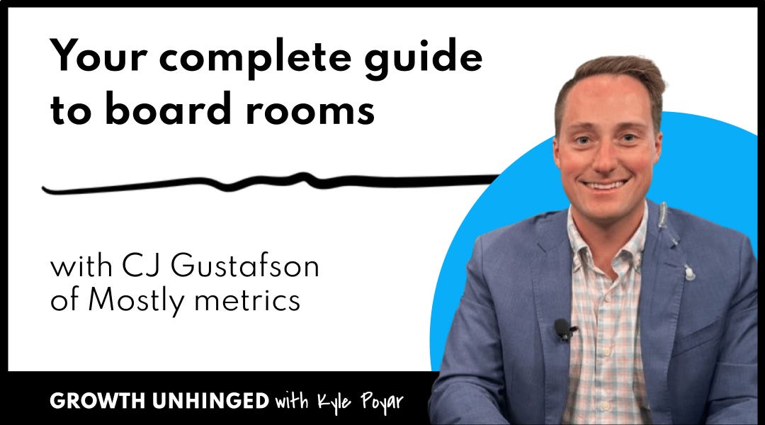 Your complete guide to board rooms - by CJ Gustafson