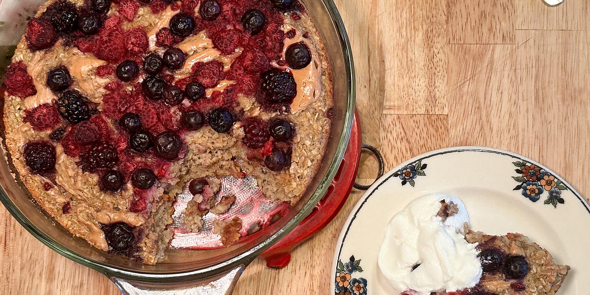 Best Ever Baked Oatmeal - by Ebby Moyer - Ebby’s Substack
