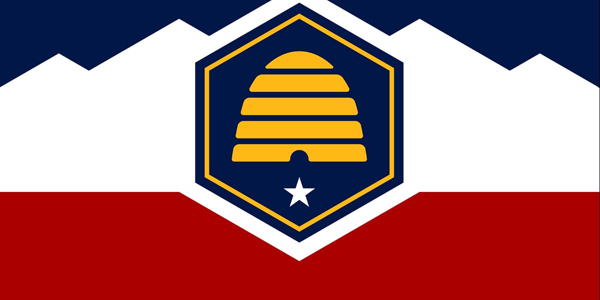 Utah State Flag - by Jan Spell