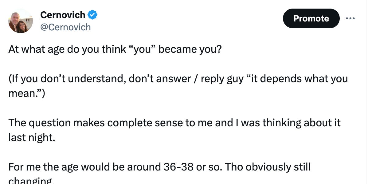 46 and the Conflict of Selves - by Cernovich