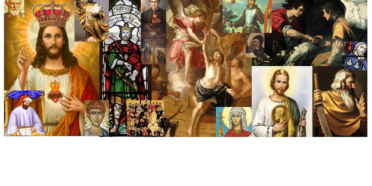 Saints of the Week: Christ the King, Jude& Simon, Alfred, Boethius ...