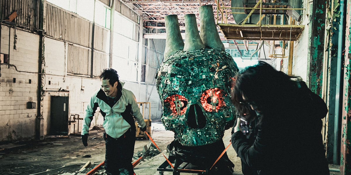 What's The Story Behind The Green Skull Of Satoshi?