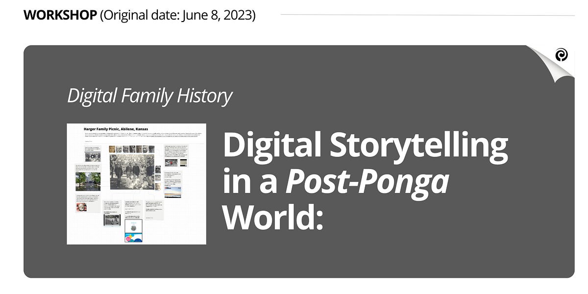 Essential Elements » Family History Storytelling in a Digital World