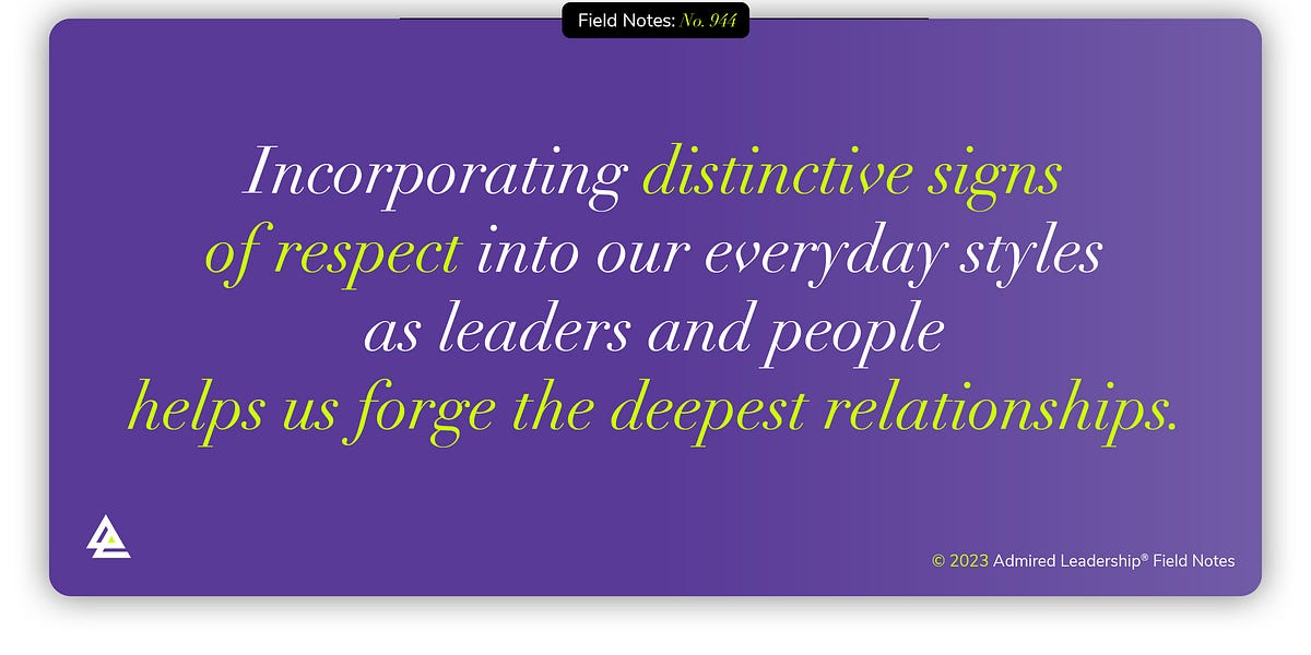 Small Signs of Respect Tell People You Honor Relationships