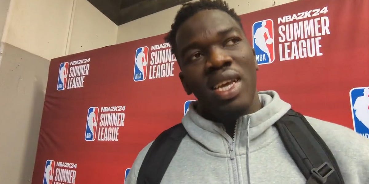 Adama Sanogo NBA Summer League interview - by Aman Kidwai