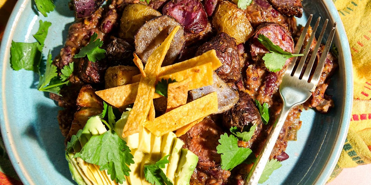 Crispy Breakfast Potatoes With Beans - by Bai (Chef Bai)