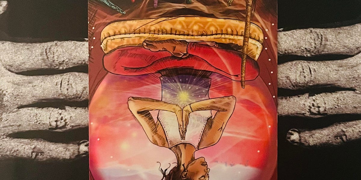 The Seven of Wands, Reversed - by Angelique Torres