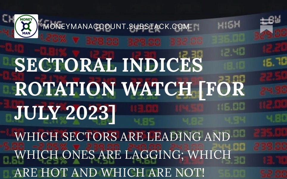 SECTORAL INDICES ROTATION WATCH [FOR JULY 2023]