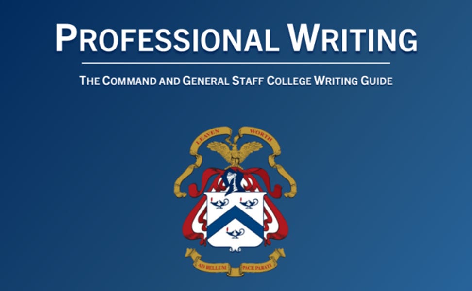 The new writing guide for the Command and General Staff College
