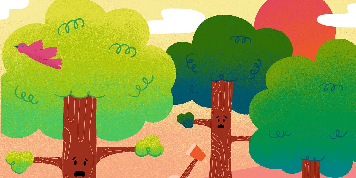 Aesop's Fable: The Trees and The Axe