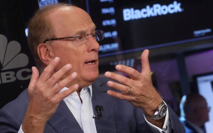 Larry Fink Decides to Stop using Acronym ESG