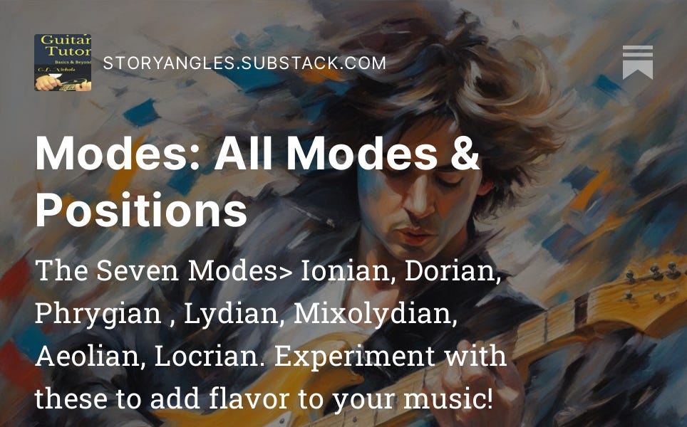 Modes: All Modes & Positions - by C. L. Nichols