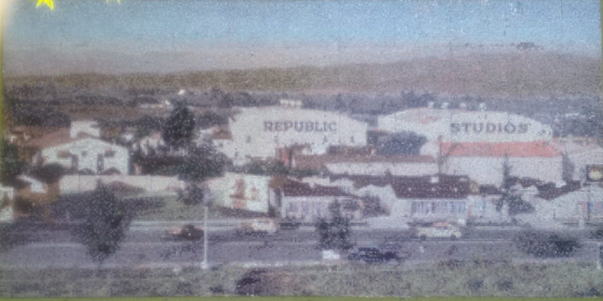 TV/Film/History: The Republic Studios mosaic at corner of Coldwater Canyon and Ventura Boulevard ...