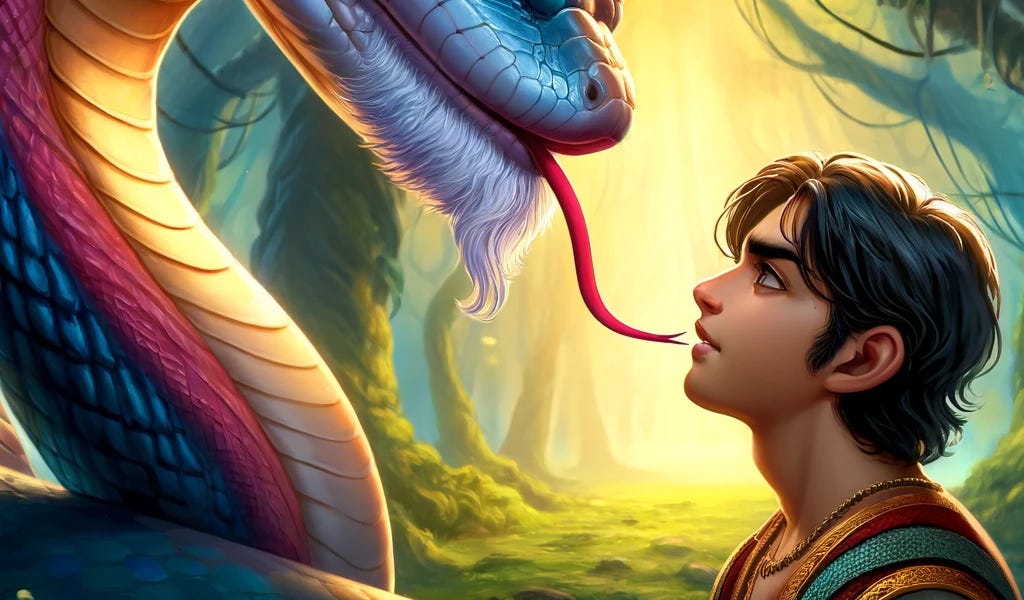 The Snake King - by Andrew Cutler - Vectors of Mind