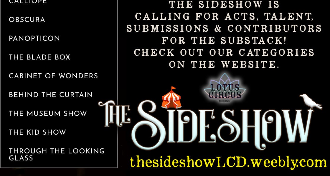 Got an Act? - by Becky Lotts - The Sideshow