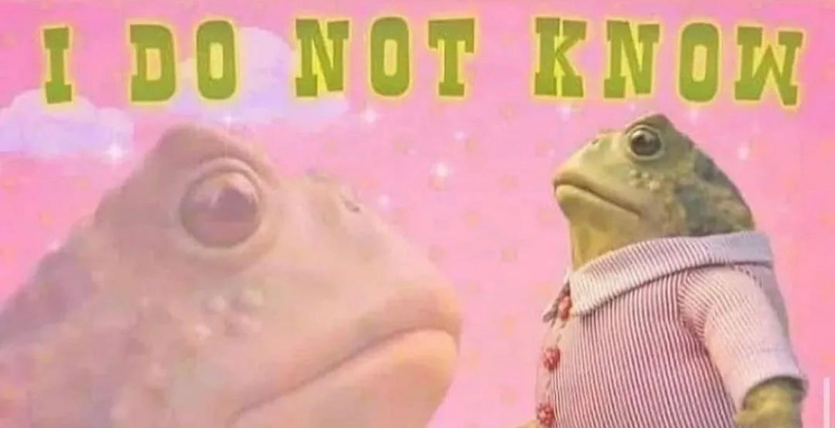 Hello, is this thing on? Everything doesn't feel okay.