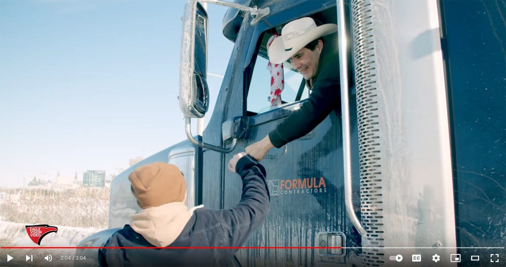Early Footage - by Donna Laframboise - Thank You, Truckers!
