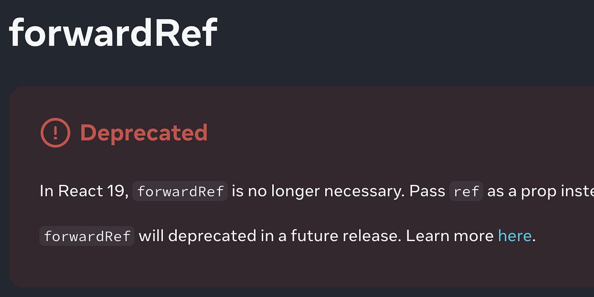 [Korean FE Article] 리액트 19 forwardRef 지원 중단: 앞으로 ref를 전달하기 위한 표준 가이드